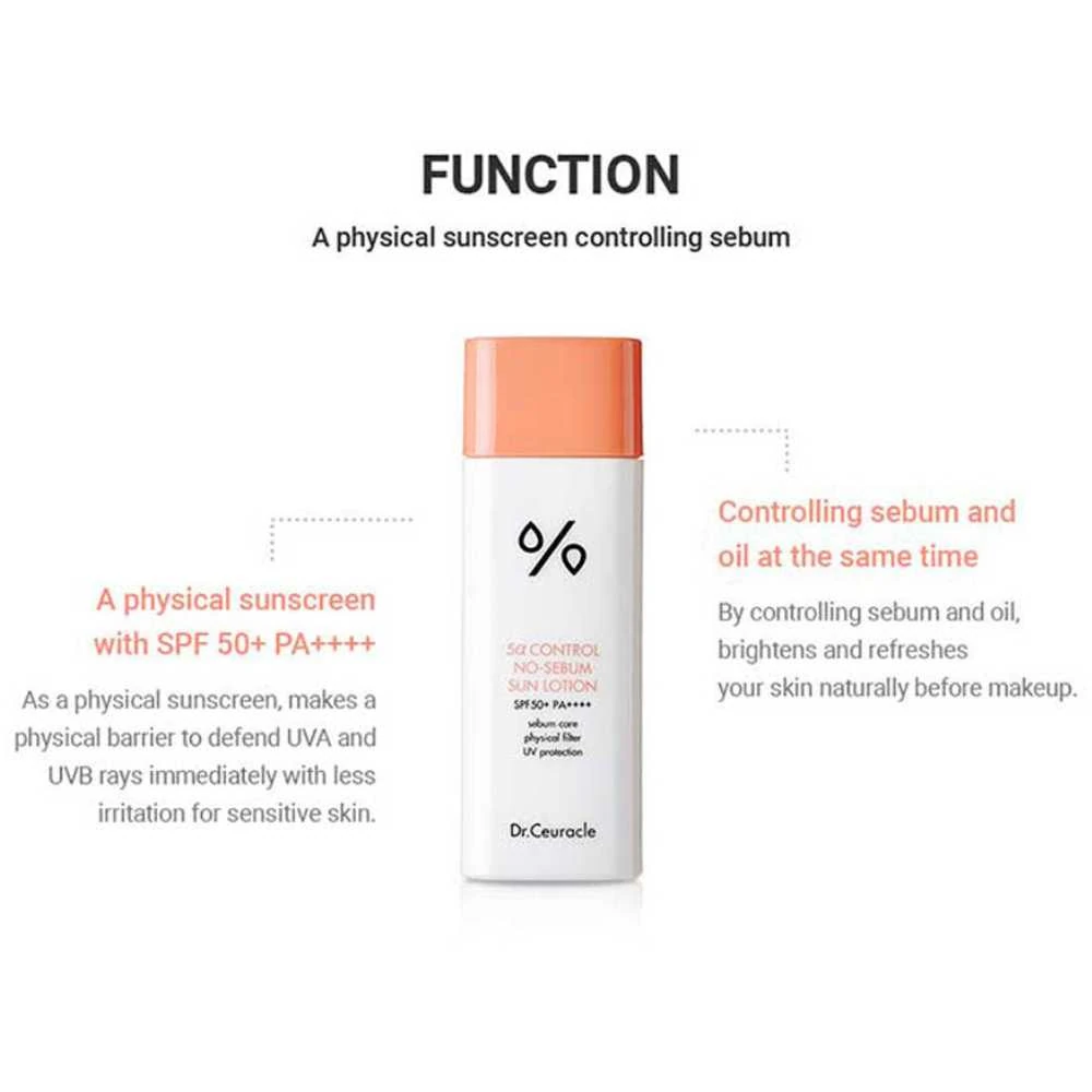 Dr. Ceuracle - 5α Control No-Sebum Sun Lotion | SkinGuru24